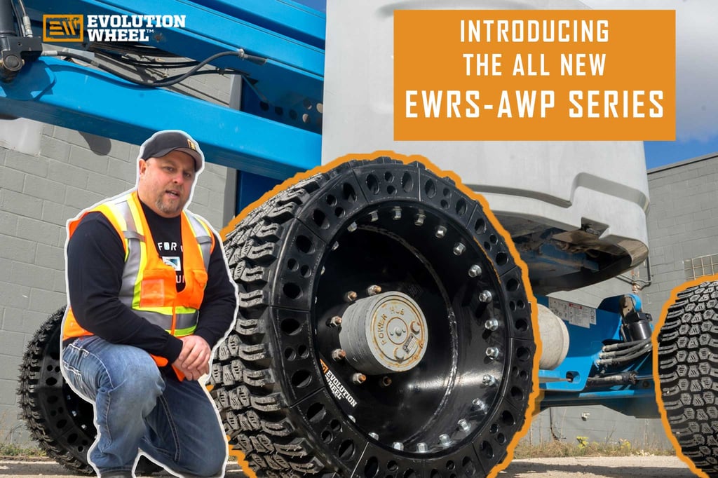 Evolution Wheel - Premium Solid Aerial Work Platform Tires
