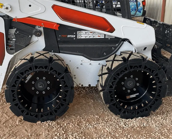 Solid Tires for Skid Steer - Evolution Wheel - No More Flat Tires