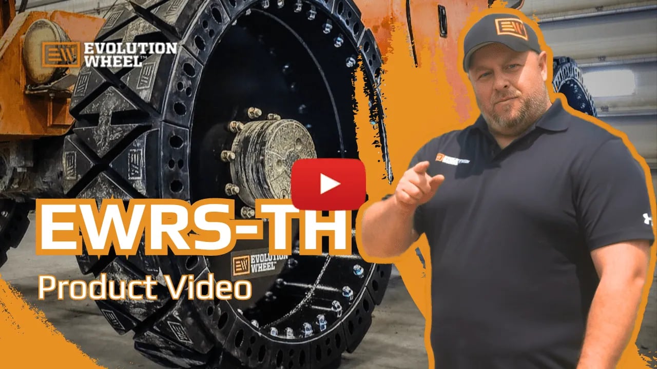 Evolution Wheel - Non Marking Solid Telehandler Tires