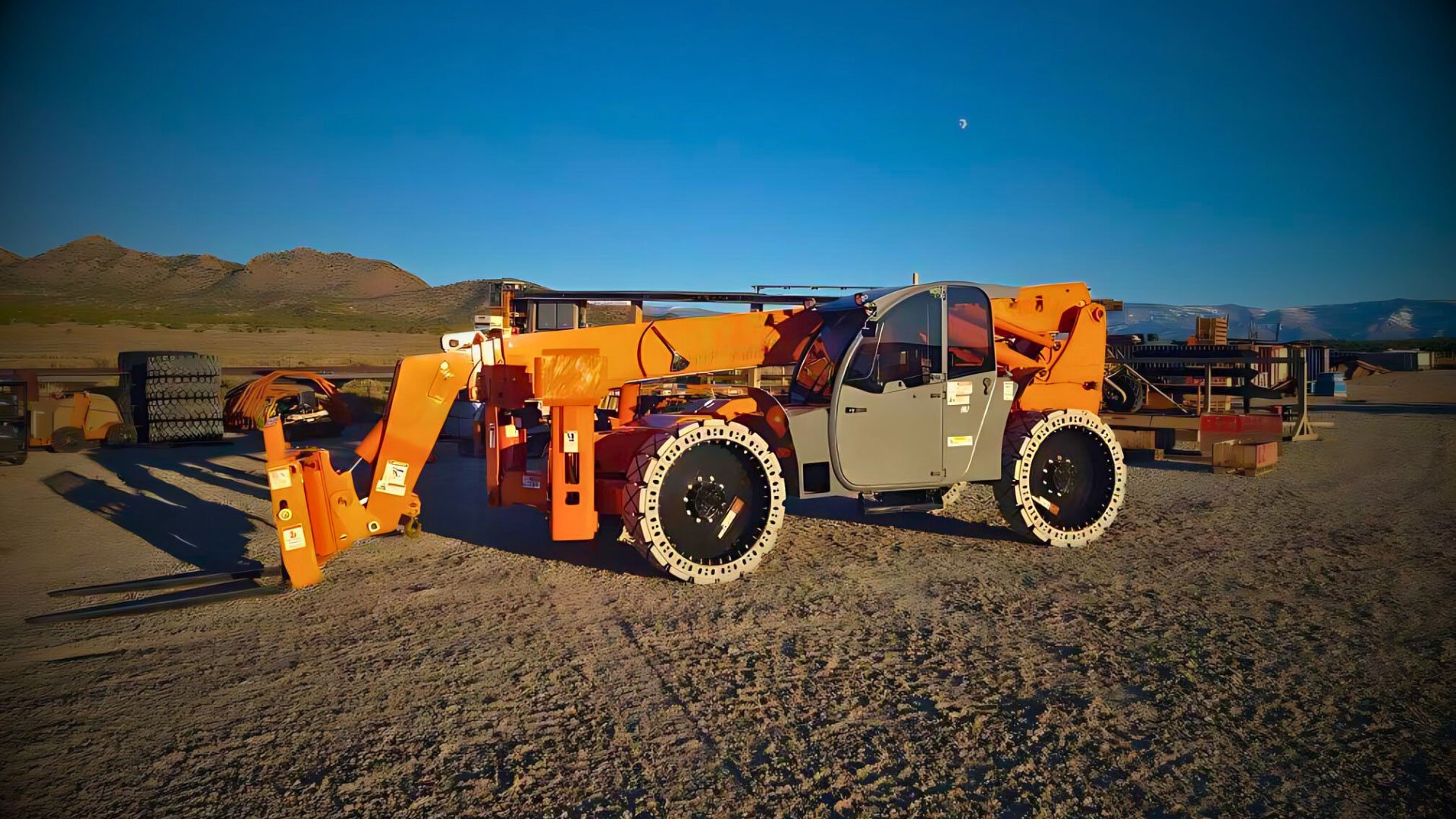 Evolution Wheel - Non Marking Solid Telehandler Tires