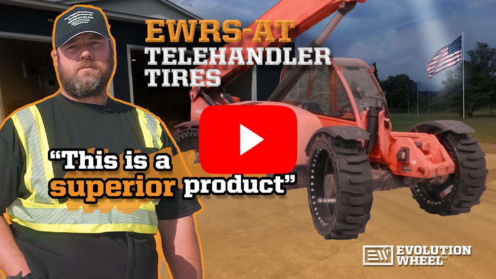 Telehandler Tires - Forget Flat Tires Go Solid - Evolution Wheel