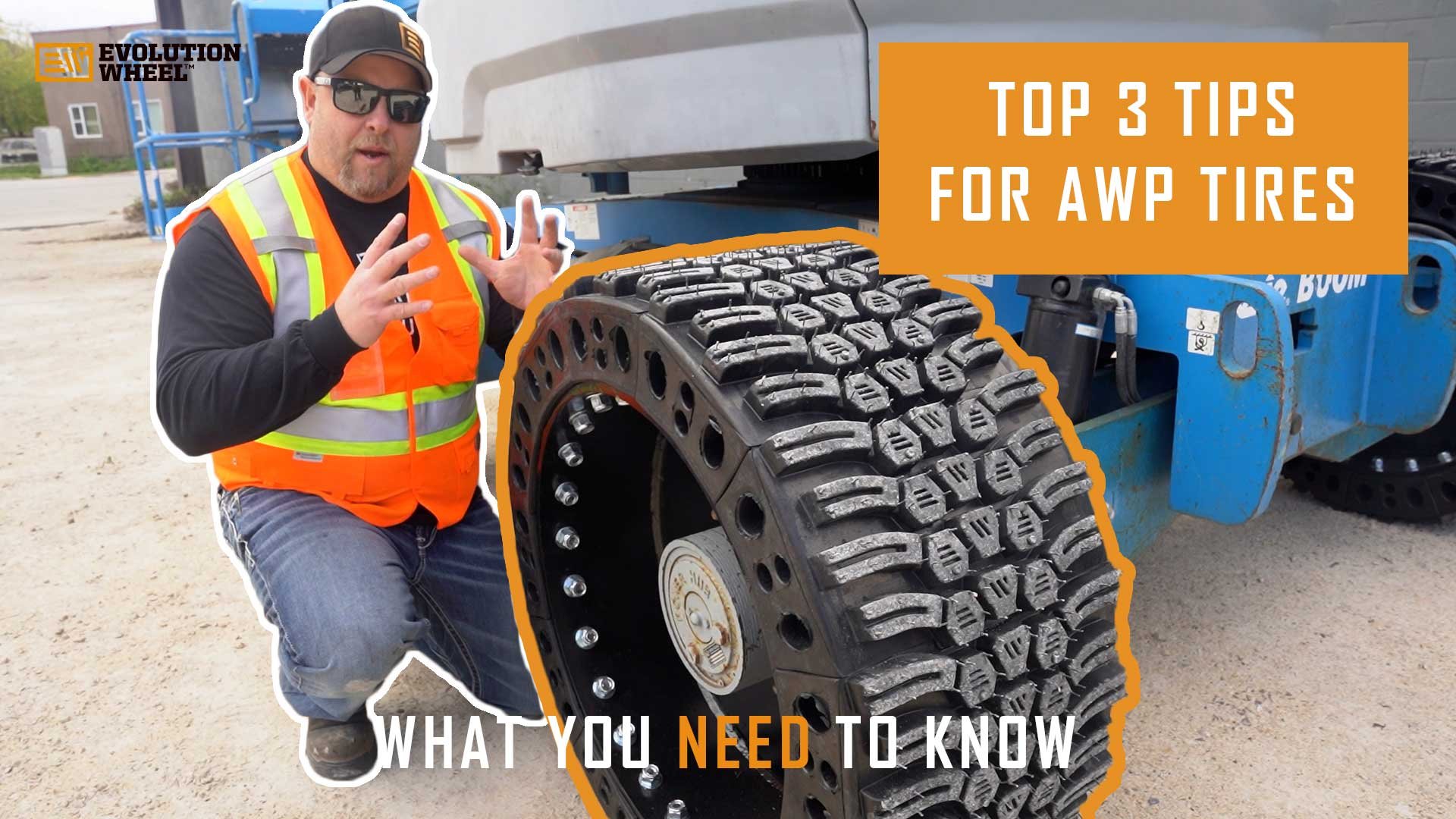 Evolution Wheel - Premium Solid Aerial Work Platform Tires