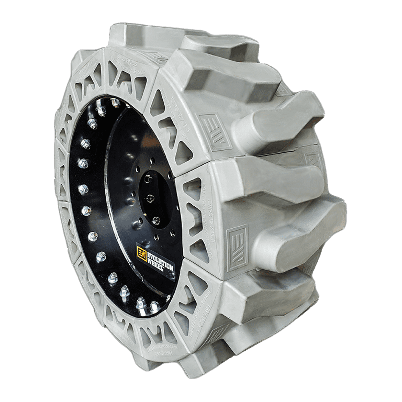 Non Marking Skid Steer Tires - Evolution Wheel - No More Flats