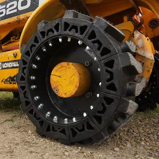 JCB Telehandler Airless Tires from Evolution Wheel