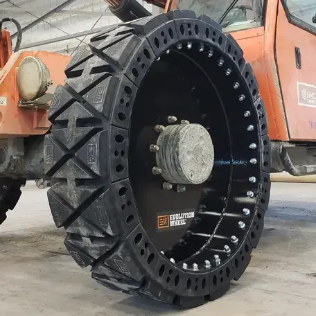 Telehandler Airless Tires from Evolution Wheel